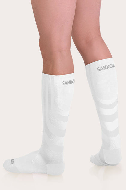 SANKOM PATENT ACTIVE COMPRESSION SOCKS - WHITE – SANKOM Switzerland