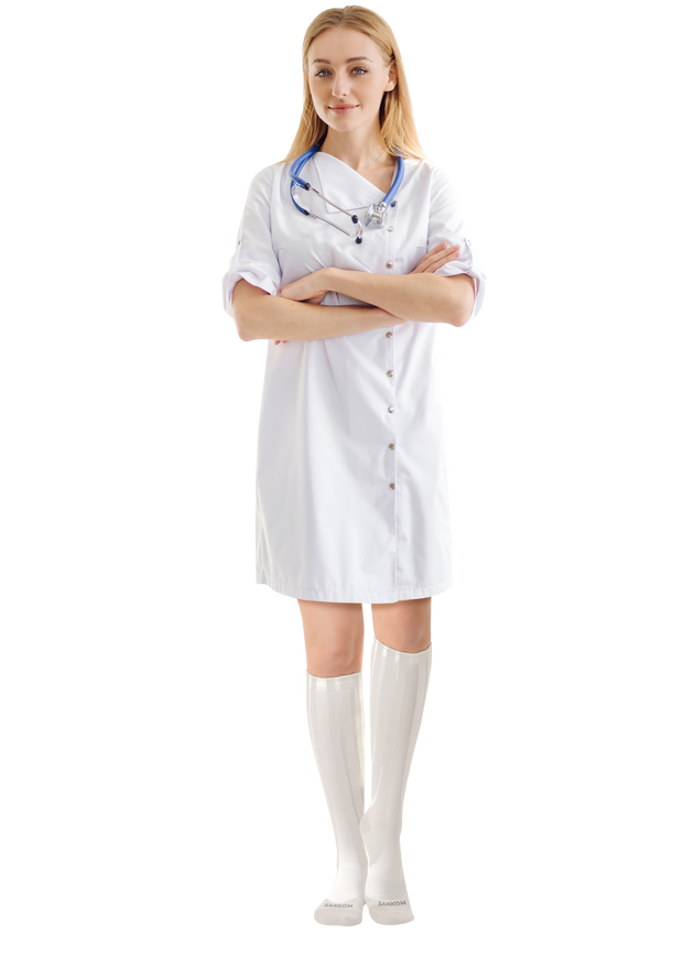 SANKOM PATENT ACTIVE COMPRESSION SOCKS - WHITE – SANKOM Switzerland